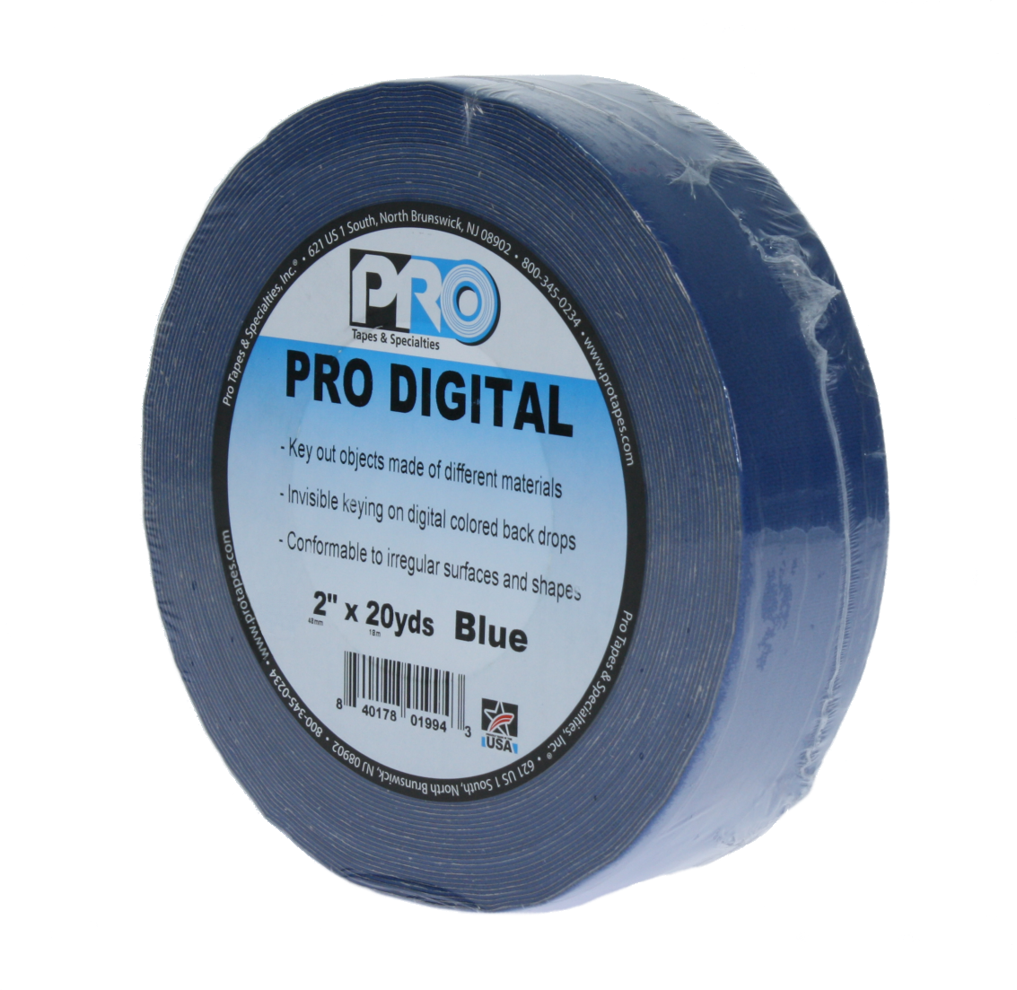 Pro Tapes Digital Blue Cloth Tape, 2" | Portsmouth Rentals