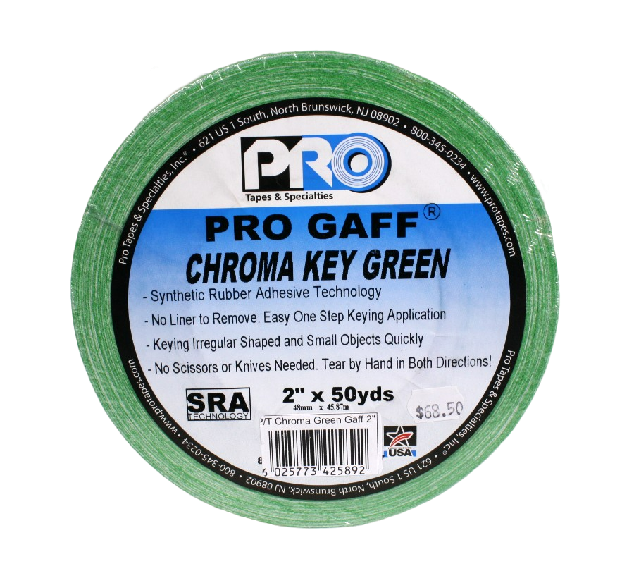 Pro Tapes Chroma Key Green Gaffers Tape, 2" | Portsmouth Rentals