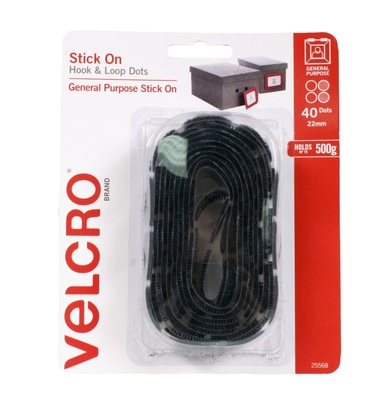 Velcro Stick On, Hook & Loop Dots, 40 Pack | Portsmouth Rentals